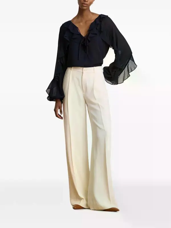 Ralph Lauren Ruffled-sleeve Blouse