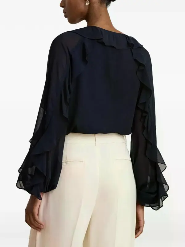 Ralph Lauren Ruffled-sleeve Blouse