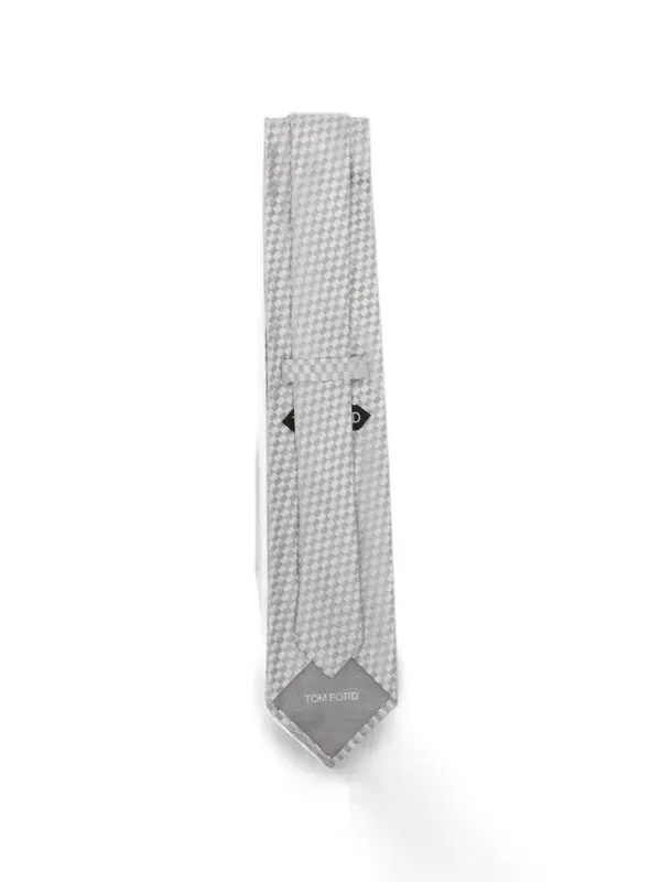 TOM FORD Net-pattern Satin Neck Tie