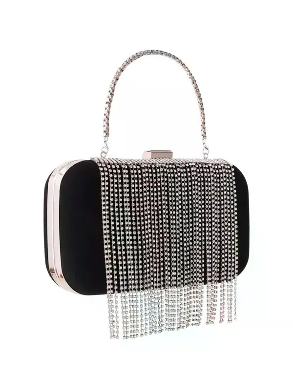 GEMY MAALOUF Crystal-fringe Clutch Bag