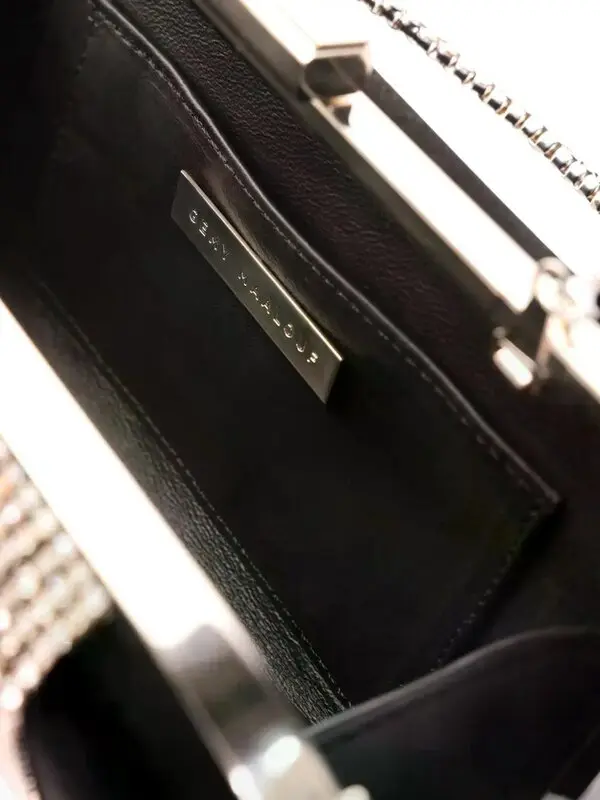 GEMY MAALOUF Crystal-fringe Clutch Bag
