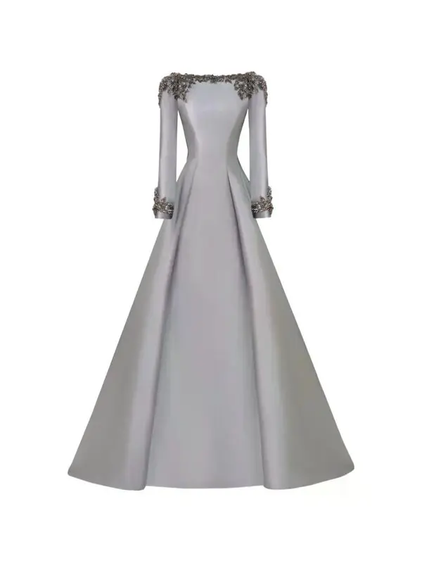GEMY MAALOUF Beaded Mikado Dress