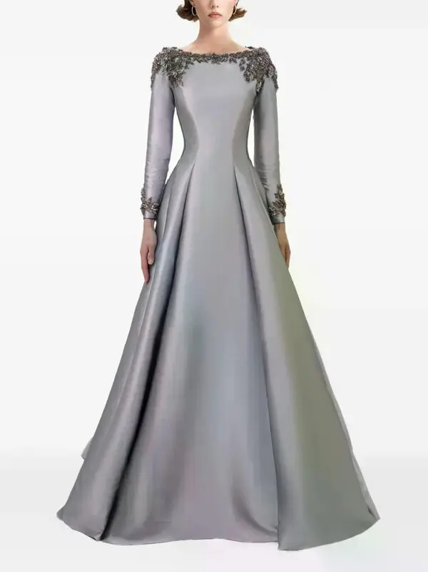 GEMY MAALOUF Beaded Mikado Dress