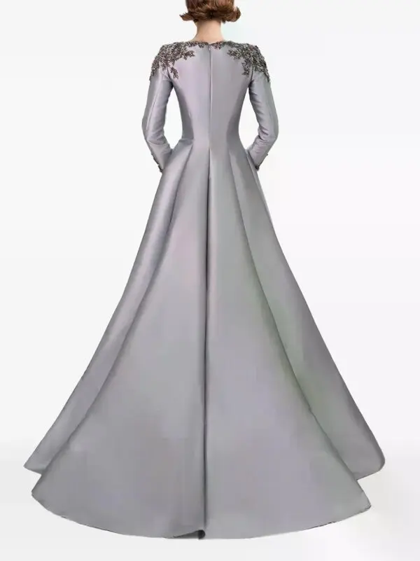 GEMY MAALOUF Beaded Mikado Dress