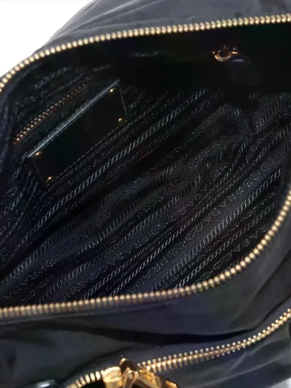 Prada Saffiano Trimmed Tessuto Messenger Bag