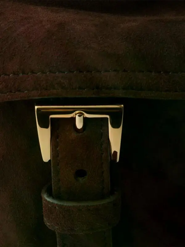 Prada Explore Medium Suede Shoulder Bag With Flap
