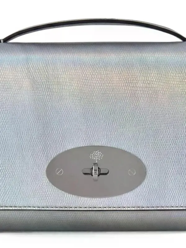 Mulberry Lily Metallic Clutch Bag - Silver