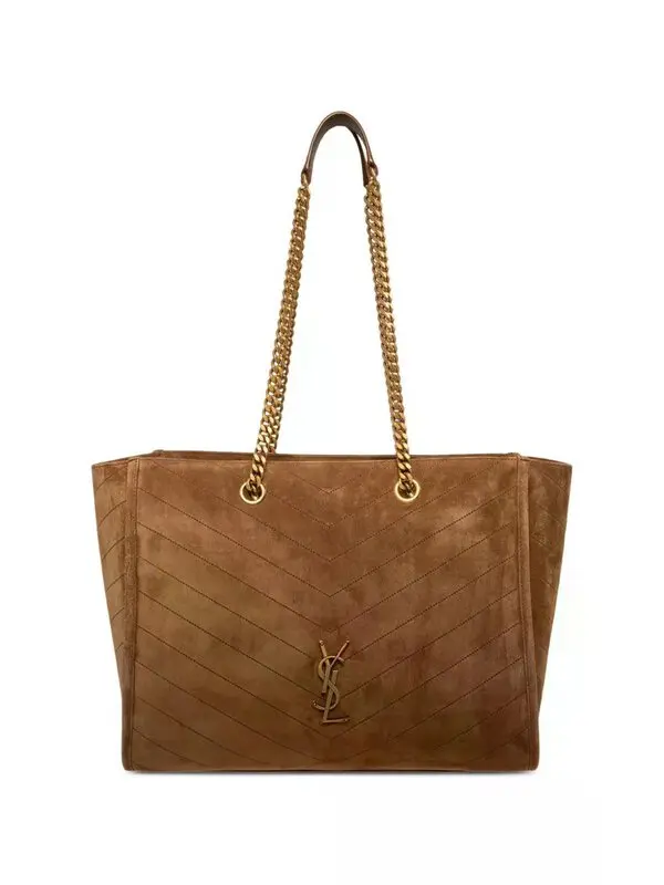 Saint Laurent Niki Shopping In Suede Shoulder Bag