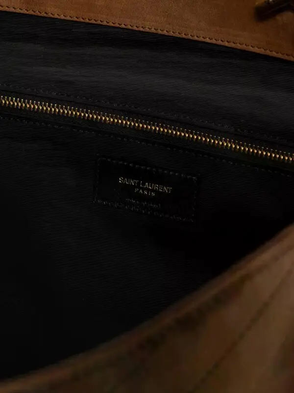 Saint Laurent Niki Shopping In Suede Shoulder Bag