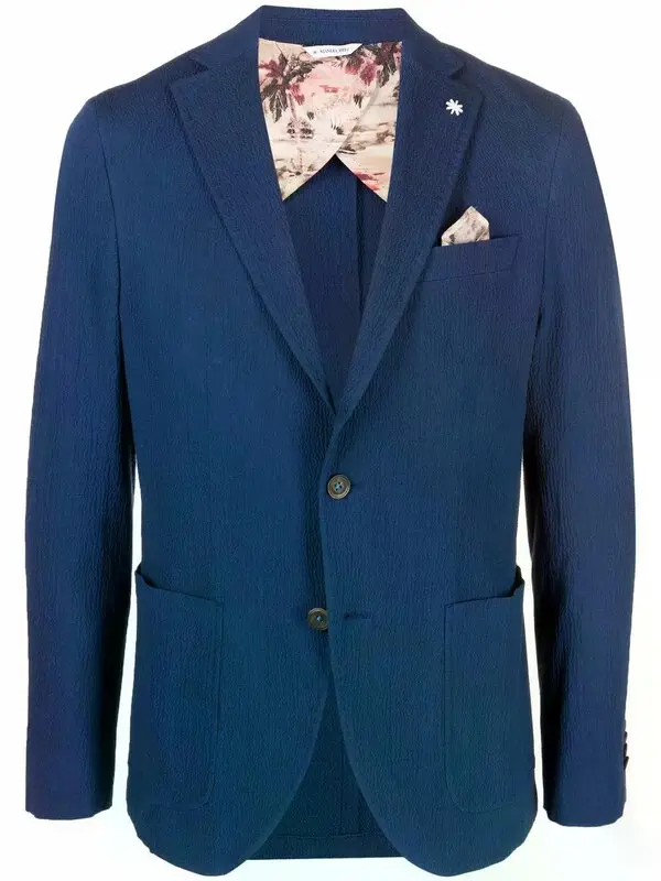 MANUEL RITZ Notched-lapel Single-breasted Blazer