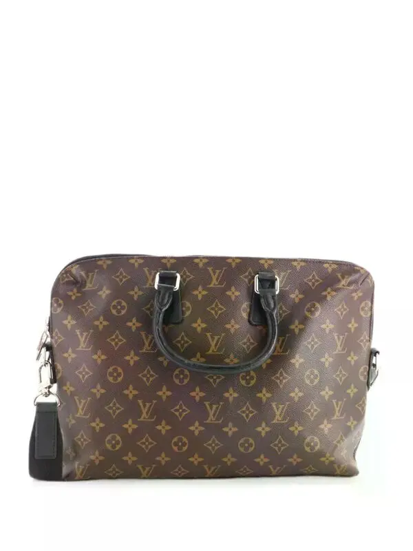 LOUIS VUITTON Monogram Canvas Porte-documents Jour Bag - Brown