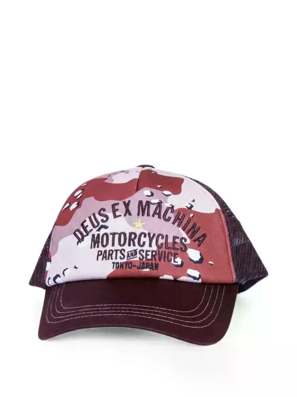 Deus Ex Machina Camouflage-print Mesh-panel Cap