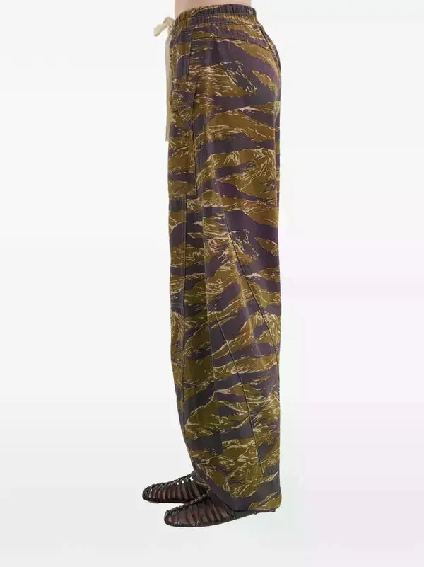 R13 Reversible Leopard-stripe Cargo Trousers