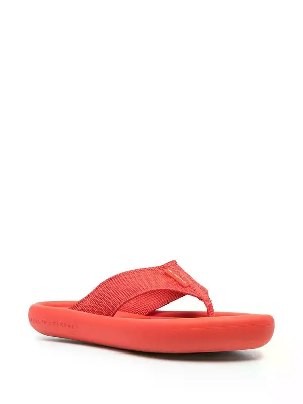 Stella McCartney Rubber Logo Detail Flip Flops