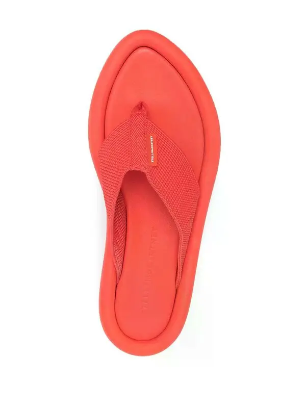 Stella McCartney Rubber Logo Detail Flip Flops