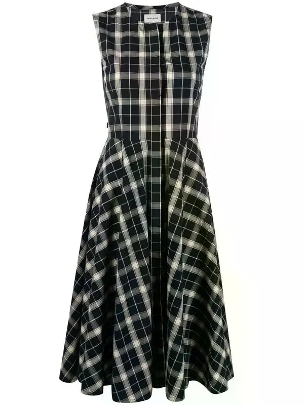 Woolrich Check Flared Midi Dress