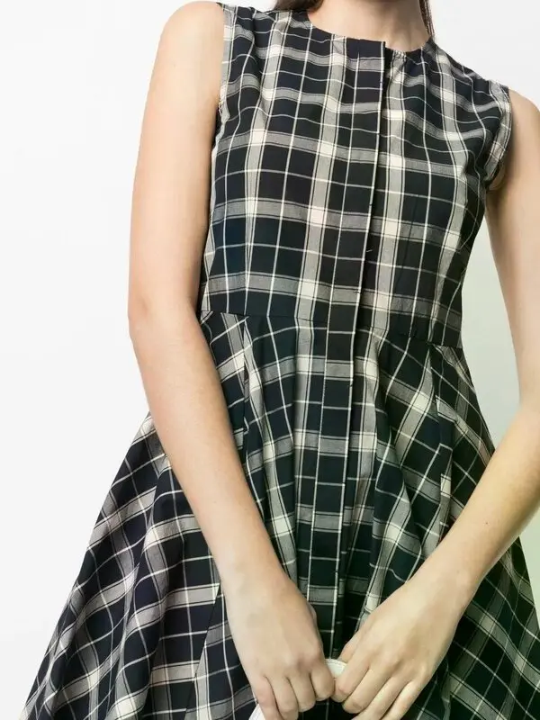 Woolrich Check Flared Midi Dress