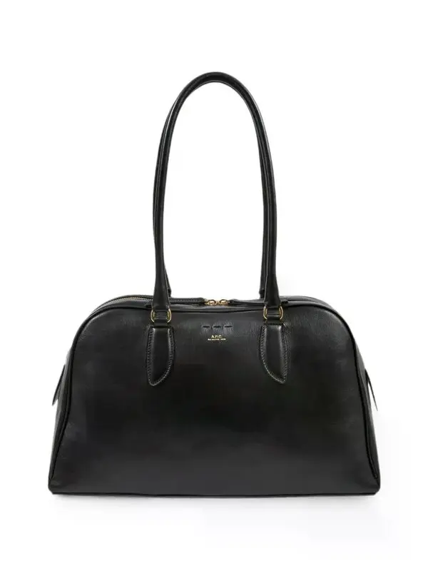 A.p.c. Logo-print Leather Shoulder Bag