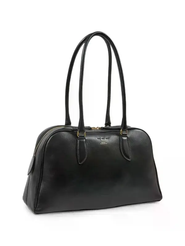 A.p.c. Logo-print Leather Shoulder Bag
