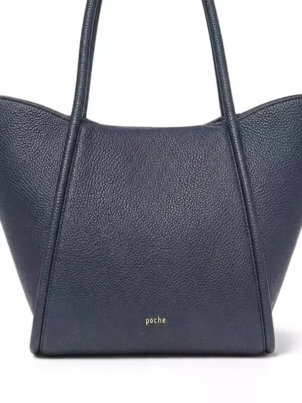POCHE PARIS Grained Leather Tote Bag