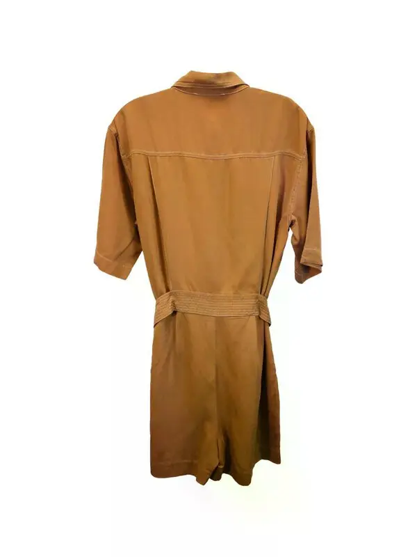 Maje Belted Button-front Romper