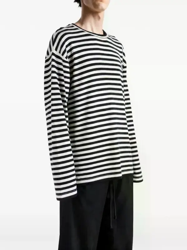 Extreme Cashmere N°452 Rock Striped Long-sleeve T-shirt