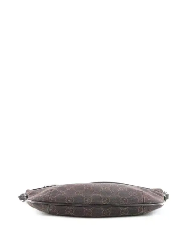 Gucci Vintage Gg Canvas Pochette Shoulder Bag - Brown