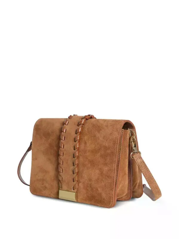 Roberto Festa Alma Whipstitch-trim Shoulder Bag - Brown