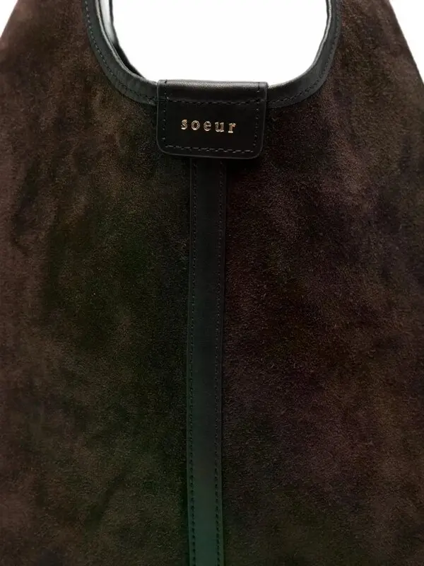 Soeur Suede Leather Shoulder Bag