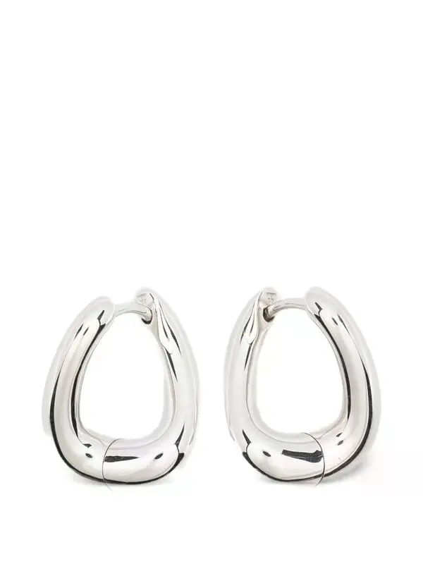Tom Wood Twist Hoop Earrings - Silver