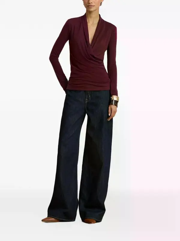 Ralph Lauren Hadara Wrap-style Blouse