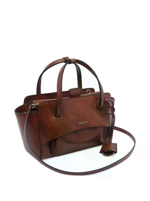 HIDESINS Small Flap Leather Tote Bag