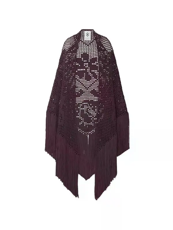 CHIARA IS Peonia Fringed Shawl