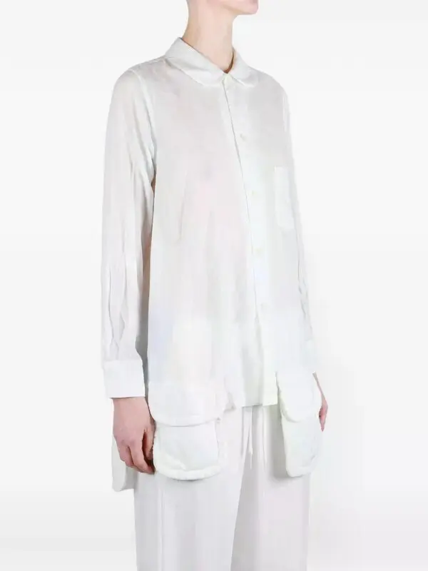 Comme Des Garçons Multi Padded-pocket Round-collar Shirt