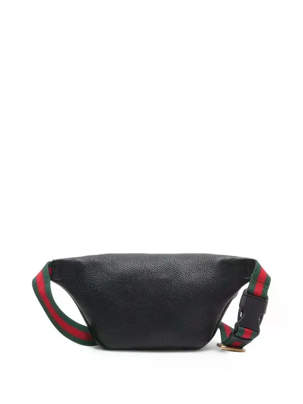 Gucci Grained Calfskin Web Logo Belt Bag