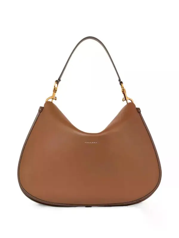 Etro Maxi Leather Pony Bag With Texan Embroidery - Brown