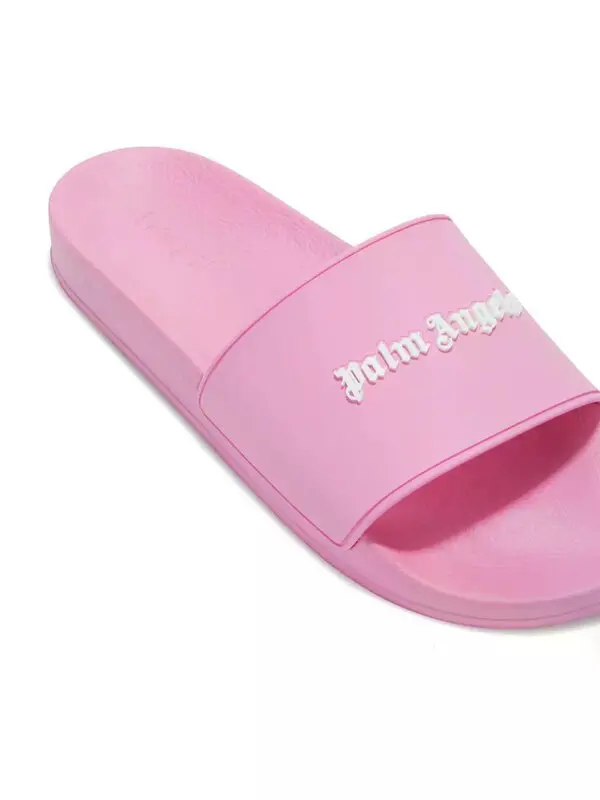 Palm Angels Logo-embossed Pool Slides