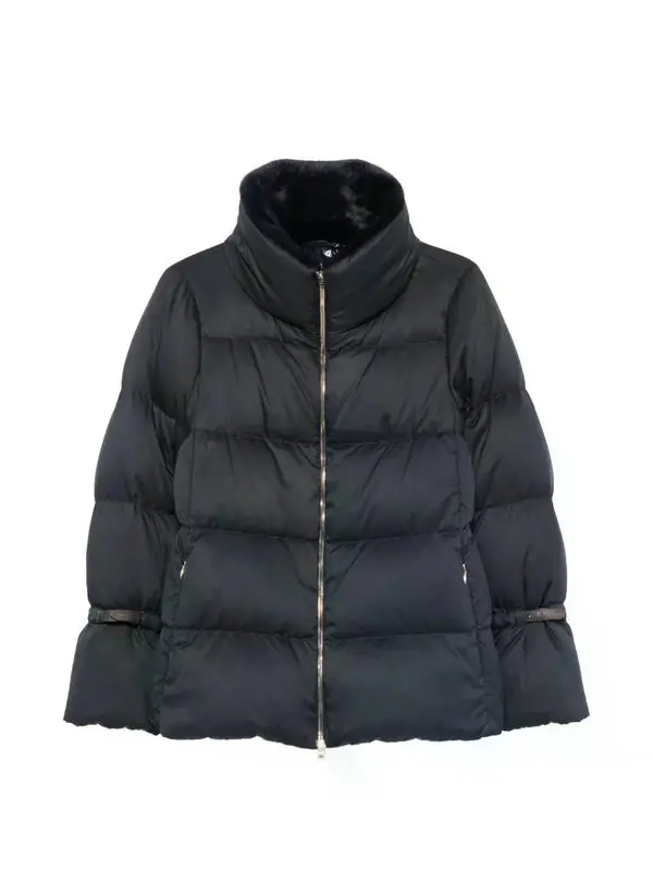 Herno Padded Faux-fur Collar Jacket - Blue
