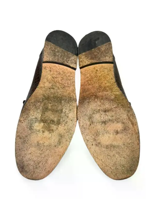Manolo Blahnik 2020s Ralone Croc-effect Leather Loafers