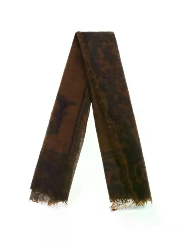 MIRROR IN THE SKY Soufflé Print Scarf - Brown