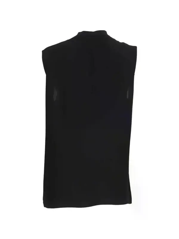 Theory 2021 Mock-neck Sleeveless Silk Top