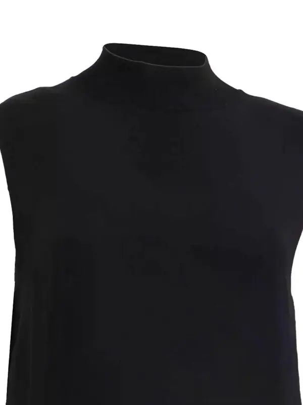 Theory 2021 Mock-neck Sleeveless Silk Top