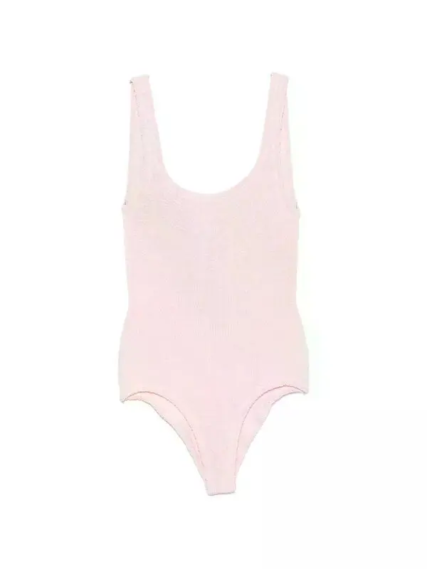 Hunza G Square-neck Swimsuit - Pink