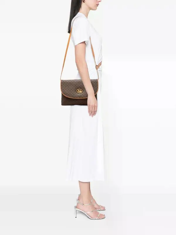 Celine Macadam Coated Canvas Crossbody Bag