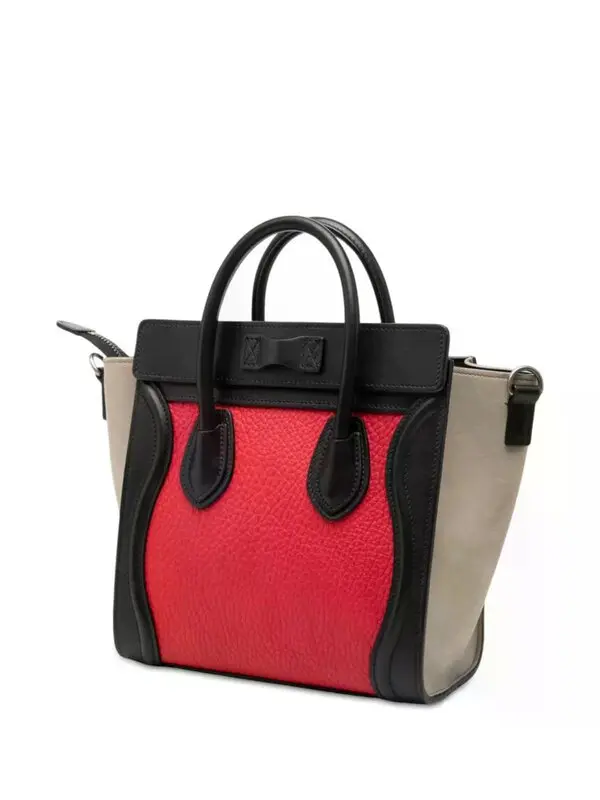Celine Luggage Nano Tricolor Satchel - Multicolour