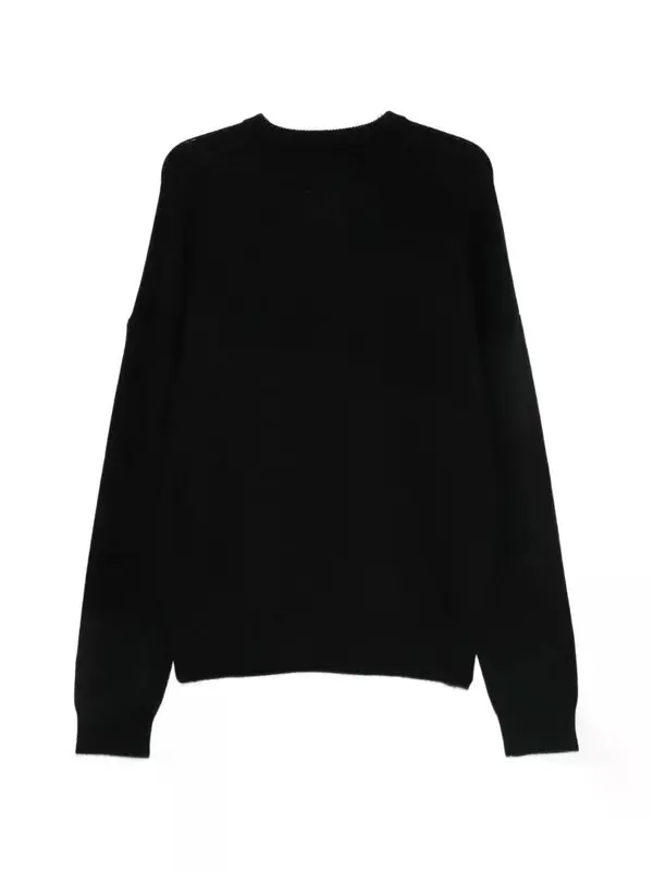 Extreme Cashmere Like Zip-fastening Sweater - Black
