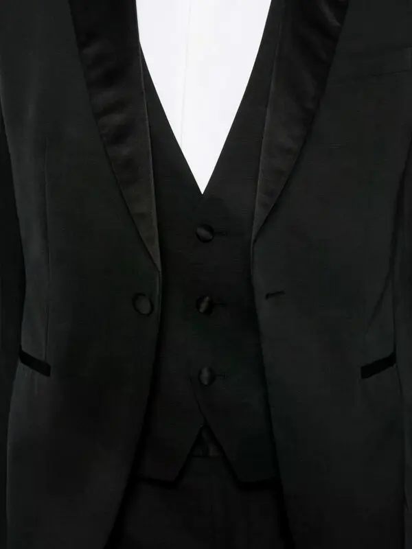 BOSS Satin-lapel Three-piece Suit