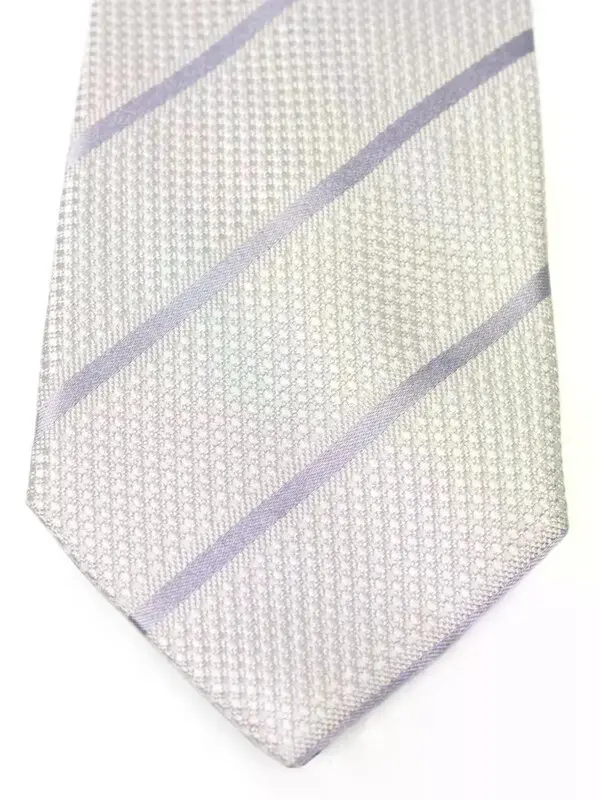 Tagliatore Diagonal-stripe Textured Tie