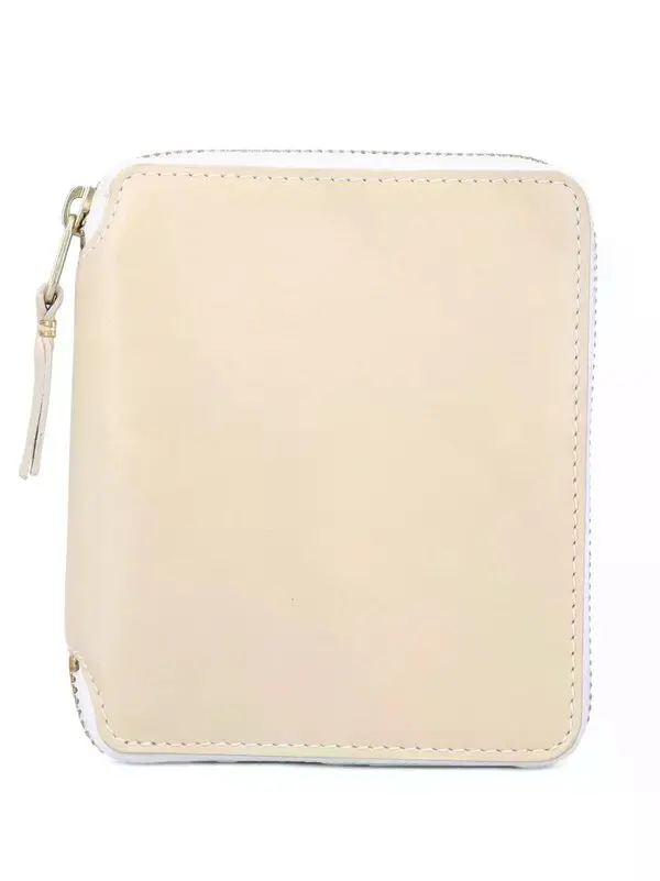 Comme Des Garçons Zip-around Leather Wallet - Neutrals