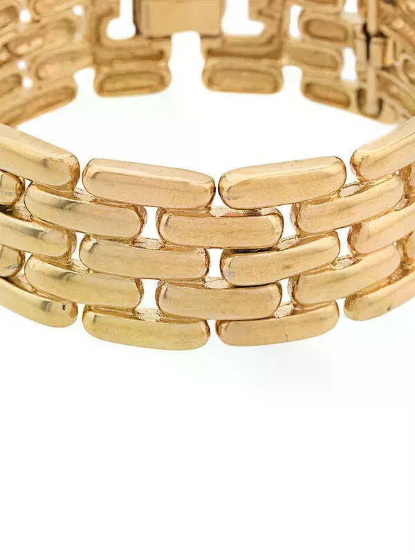 Givenchy 1980s Watchband Statement Bracelet